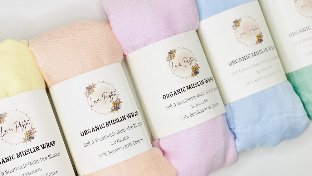 Organic Muslin Wrap – Love, Peyton